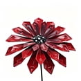 Cheapark Metal Flower Garden Stake Rustic Yard Sculpture Decor Random ...