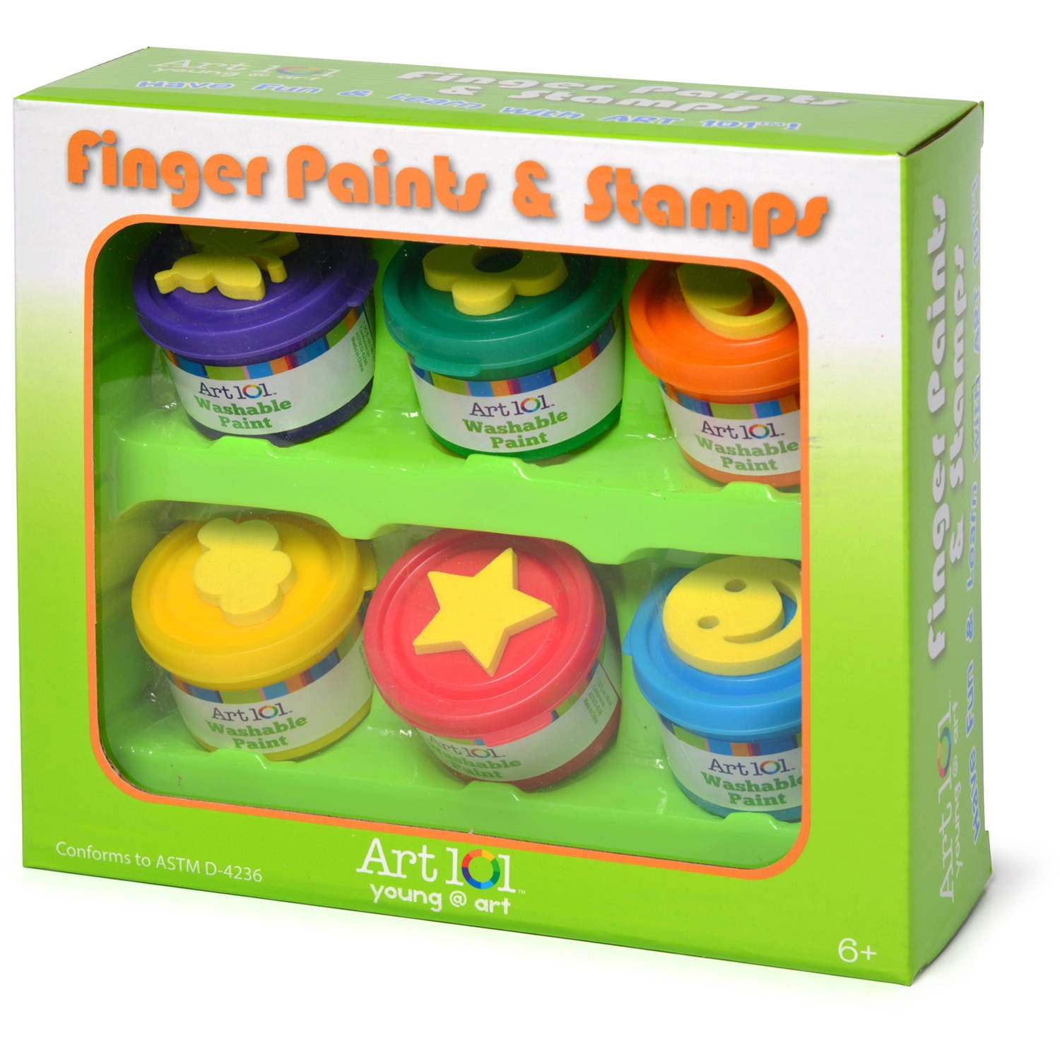 Art 101 Kids' Finger Paint and Stamp Set – Walmart Inventory Checker ...