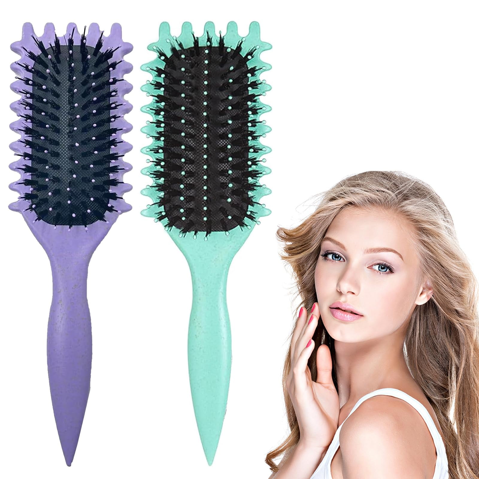 Click here for Lvmaozy 2pack Curly Hair Brush curl Define Detangl... prices