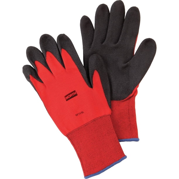 North Safety North Flex Red Coated Gloves PVC Knit-Wrist NF11/10XL ...