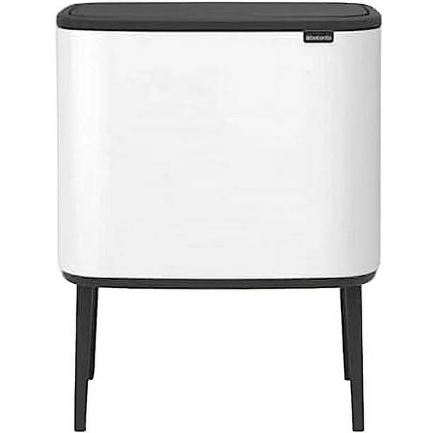 Brabantia Bo Trash Can - 1 x 9.5 Gal Inner Bucket (White) Waste ...