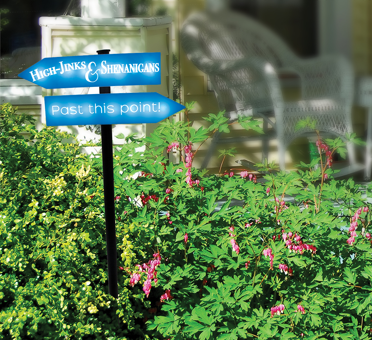 34" Tall Solar Powered Lighted Arrow Garden Stake "High-Jinks ...