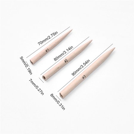 Pack of 3 Office Sketch Blending Smudging Stump Stick blend the ...