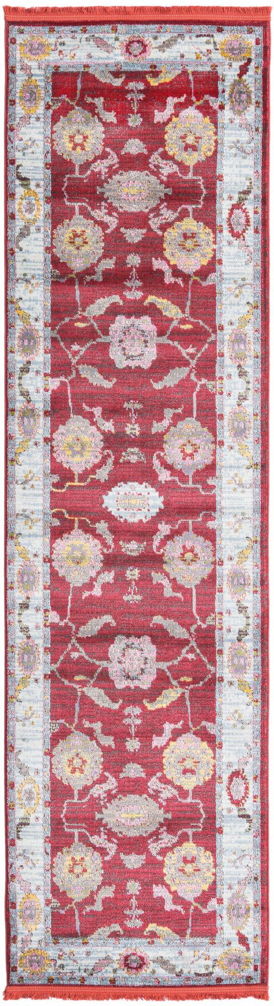 Rugs.com Paragon Collection Rug – 10 Ft Runner Red Medium-Pile Rug ...