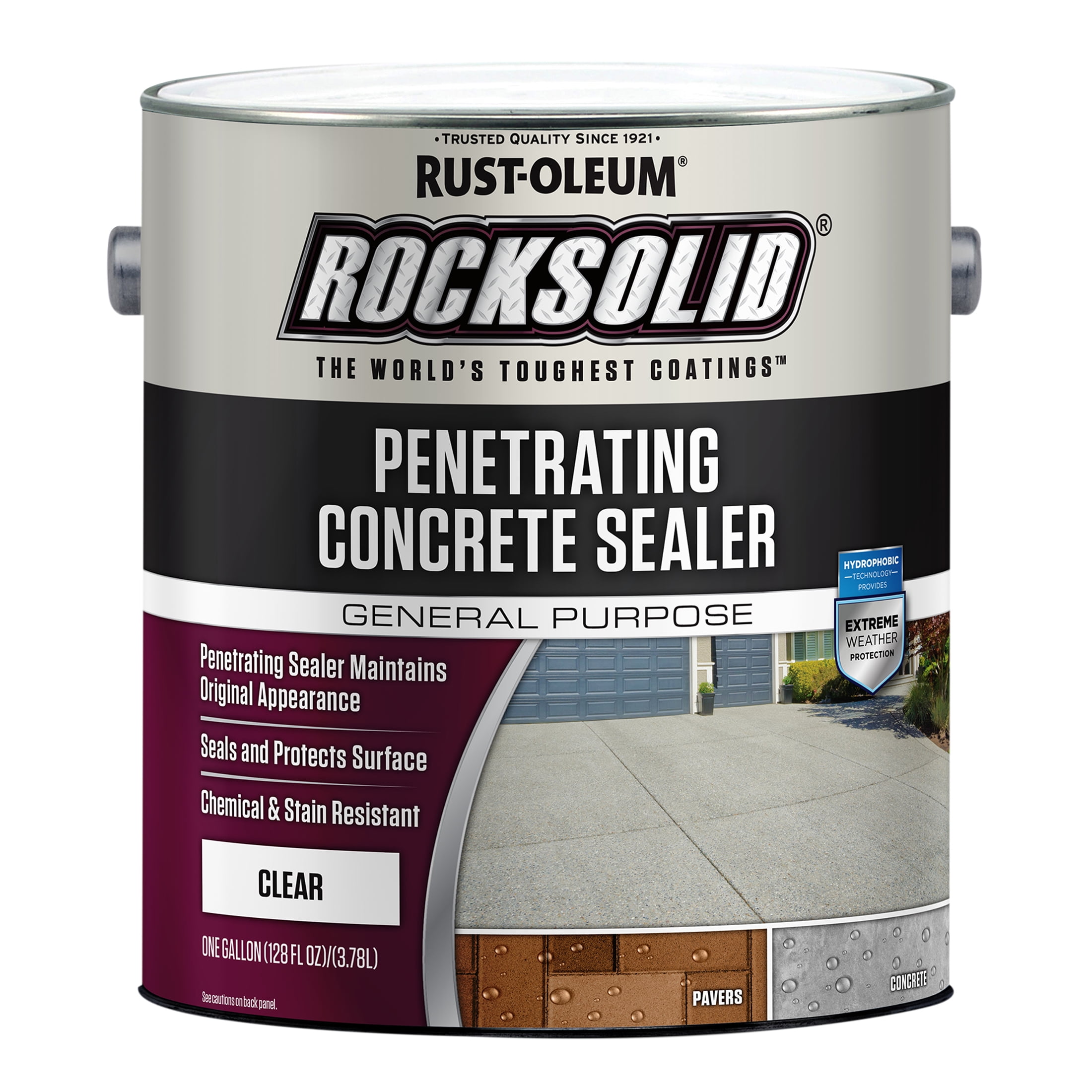 Clear, Rust-Oleum RockSolid Penetrating Concrete Sealer, 1 Gal, 2 Pack ...