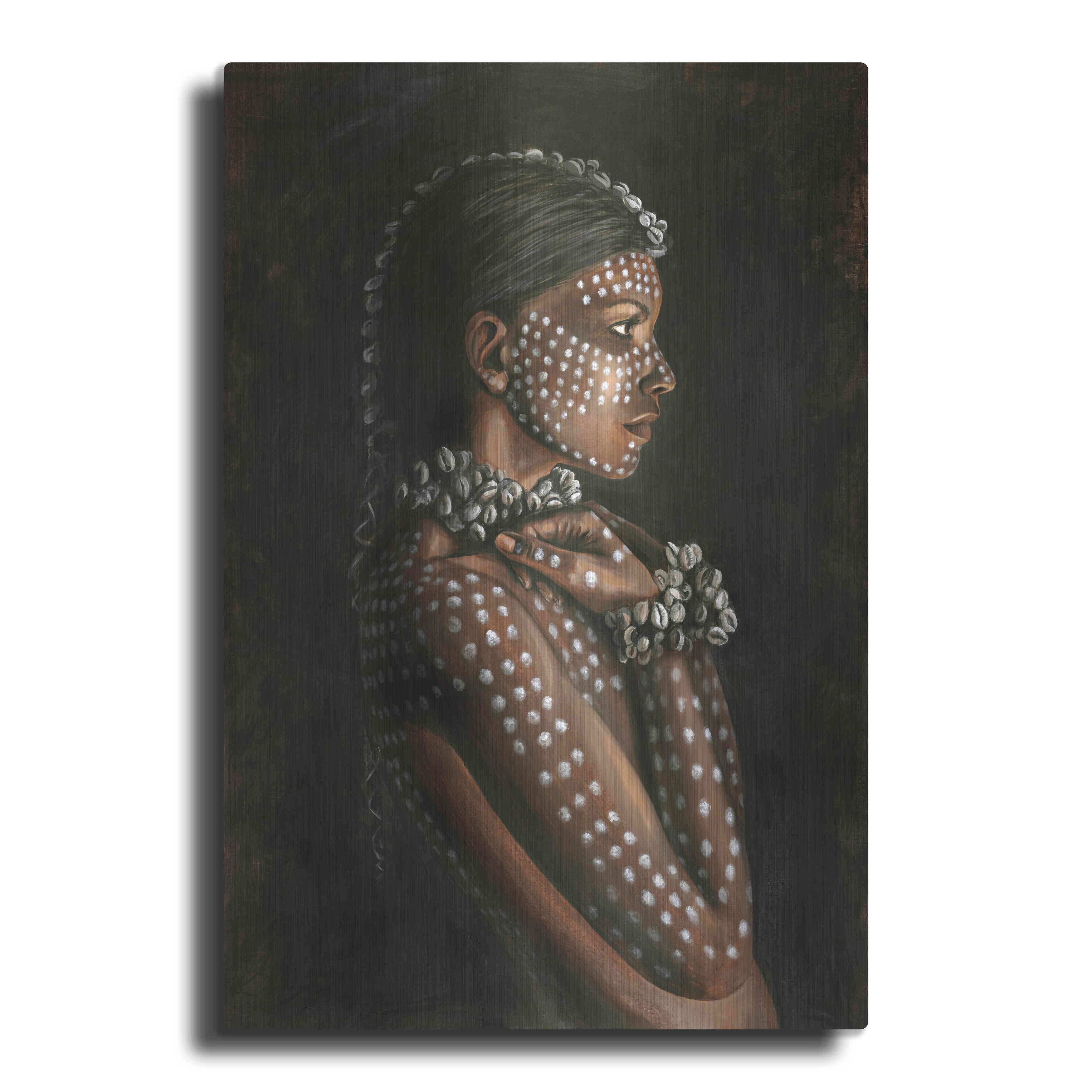 Luxe Metal Art 'Tribal Woman' by Design Fabrikken, Metal Wall Art, 12 ...