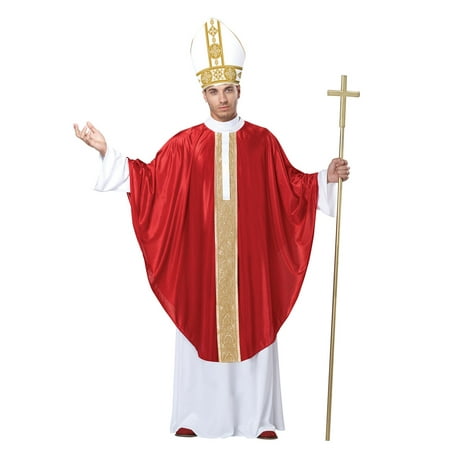 Pope of Rome Robe Cardinal Religious Bishop Holiness Adult Men's ...