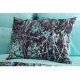 Carstens Serenity Blue Camo 3 Piece Comforter Set Twin