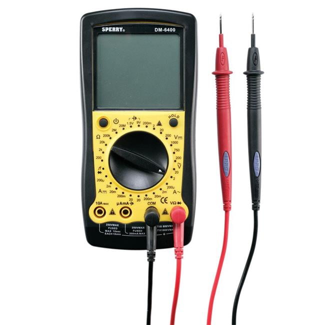 Digital Autoranging Thin Multimeter, 600 V AC/DC, 10A Current ...