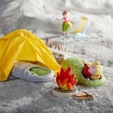 HABA Kids Camping Playset - Tent, 2 Reversible Sleeping Bags, Campfire ...