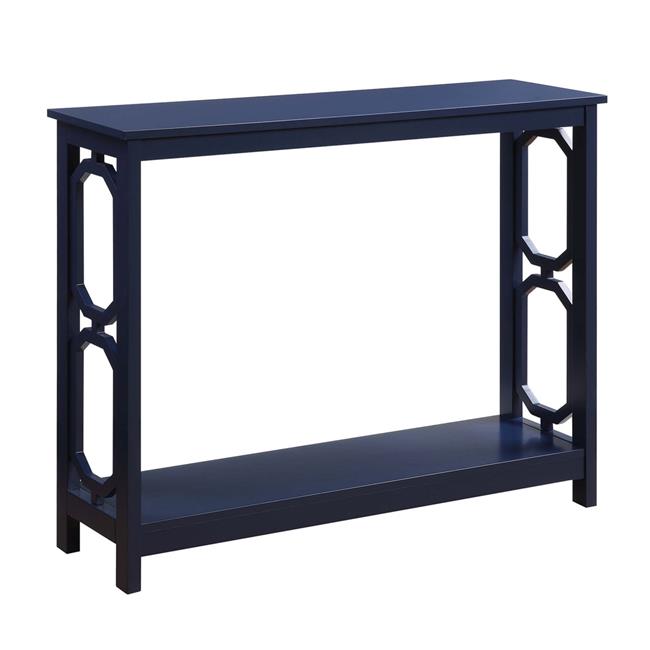 Omega Console Table with Shelf Cobalt Blue - Walmart.com