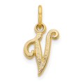 14k Yellow Gold Casted Initial V Charm - Walmart.com