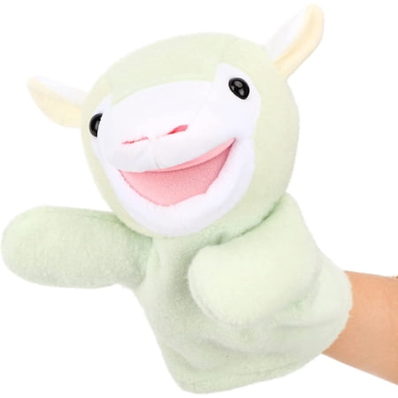 Lamb Hand Puppet Plush Sheep Animal Toy With Movable Mouth For Role ...