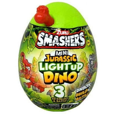 ZURU Smashers Jurassic Light Up Dino Egg, T-Rex or Spinosaurus, Smash ...