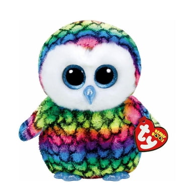 TY Beanie Boos - OPAL the Blue Owl (Glitter Eyes) (Regular Size - 6.5 ...