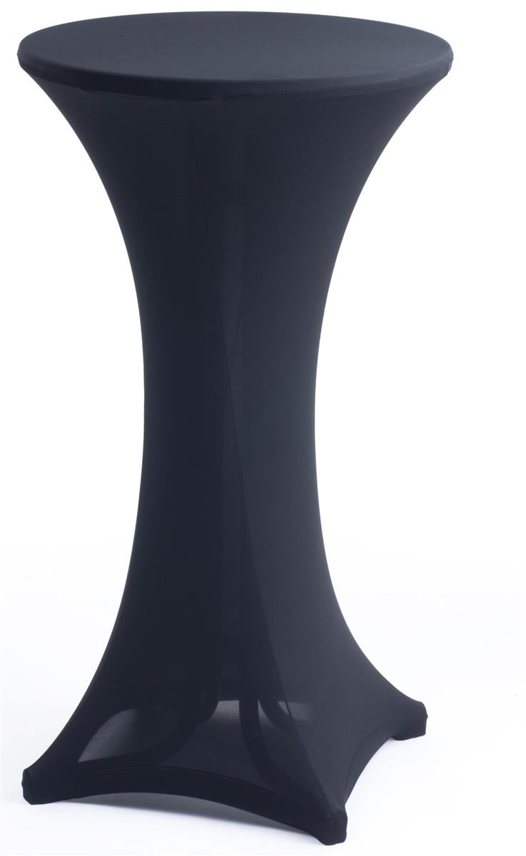 23.5" Round Pub Table with Stretch Fabric Table Cover, 42.25-inch-tall ...