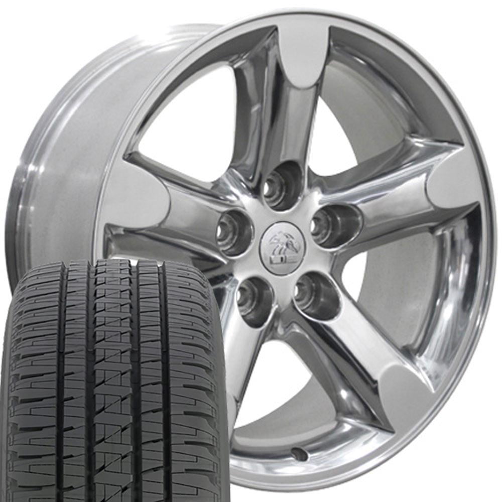20 inch Polished 2267 Wheels & Bridgestone Tires Fit Dodge, RAM Trucks ...