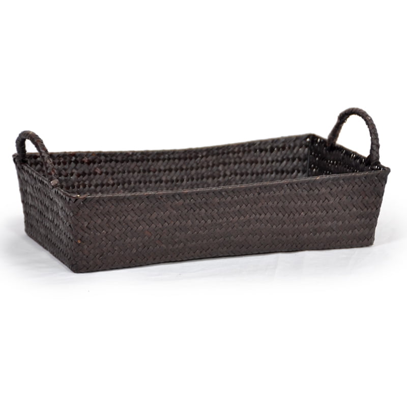 Alexa Slim Rectangular Tray Basket with Handles 15in - Walmart.com