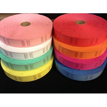 Indiana Ticket Company Raffle Tickets - (4 Rolls of 2000 Double Tickets ...