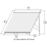 Tube Duda Solar Water Heater, 37 Frame - Walmart.com