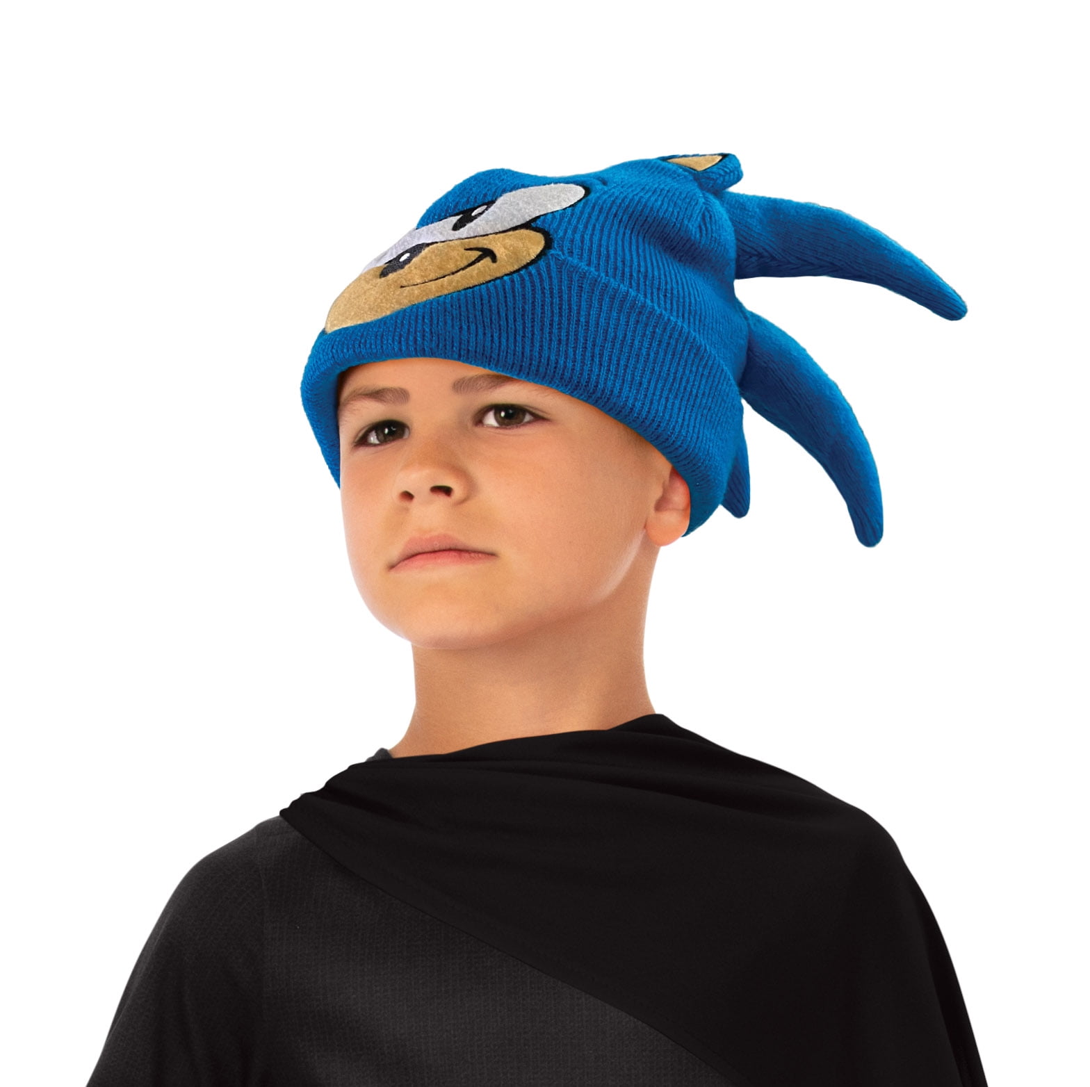 Sonic The Hedgehog Youth Embroidered Face 3D Stand-Up Quills Costume ...