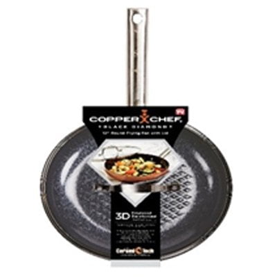 Copper Chef Black Diamond Fry Pan with Lid, Nonstick, 12-In. -CCBD ...