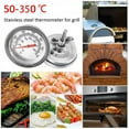 Pizza Oven Meter Stainless Steel Double Metal Barbecue Thermometer BBQ ...