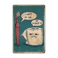 AuroraX Funny Metal Wall Signs Sarcastic Office Wall Decor Rustic Black ...