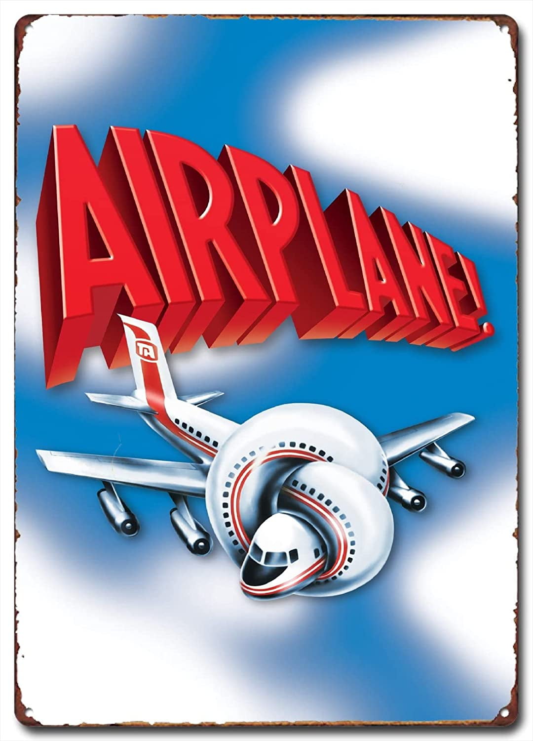 Metal Airplane Plaque Wall Decor | Shelly Lighting