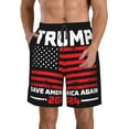 Men's 2024 Trump Save America Again Shorts Lounge Pants with Pockets ...