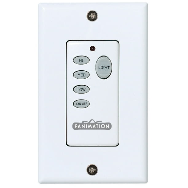 Fanimation White Wall Mount Ceiling Fan Remote Control | Shelly Lighting