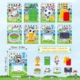 24 Sheets Soccer Make a Face Stickers, Party Games Decal Mix and Match ...