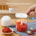 350ml USB-C Rechargeable Cordless Mini Chopper, 1.4 Cup Portable ...