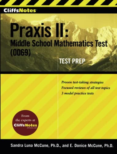 Pre-Owned Cliffsnotes Praxis II: Middle School Mathematics Test (0069 ...