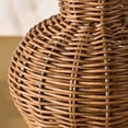 Better Homes & Gardens Woven Faux Rattan Indoor Vase, 10", Brown ...