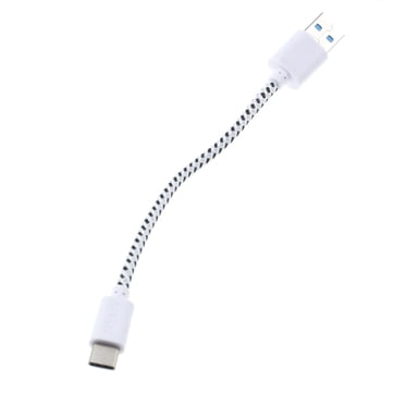 Braided Short Type-C Cable Rapid Charge USB Power Wire Sync V4N for ...