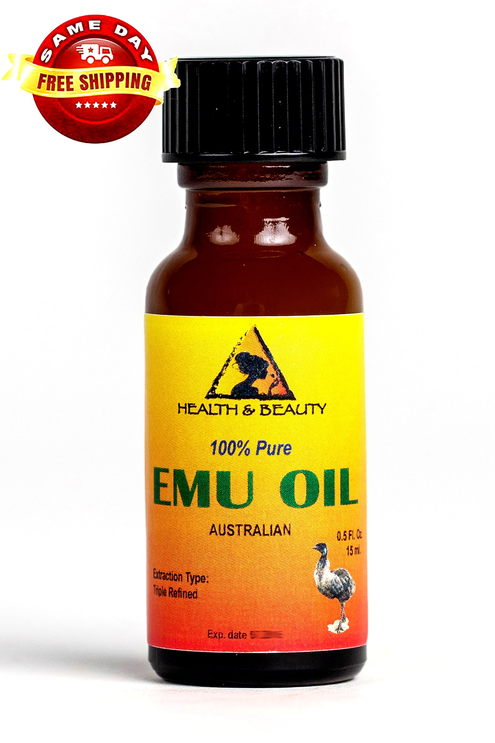 EMU OIL AUSTRALIAN ORGANIC TRIPLE REFINED 100% PURE 0.5 OZ in GLASS ...
