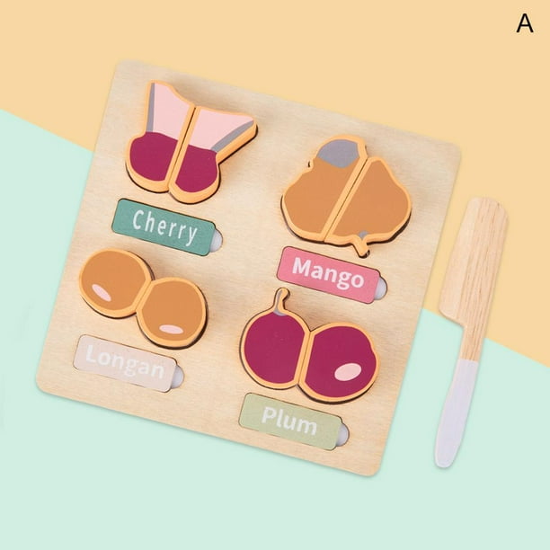 Tablero de rompecabezas Juguetes Vocabulario de y verduras Coordinación ...