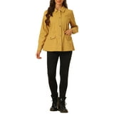 INSPIRE CHIC Women's Utility Jackets Drawstring Waist Flap Pocket Zip ...