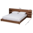 Baxton Studio Elina Storage Platform Bed, Walnut Brown - Walmart.com