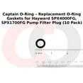 Captain O-Ring Replacement O-Ring Gaskets for Hayward SPX4000FG Pump Filter Plug 10 Pack ...