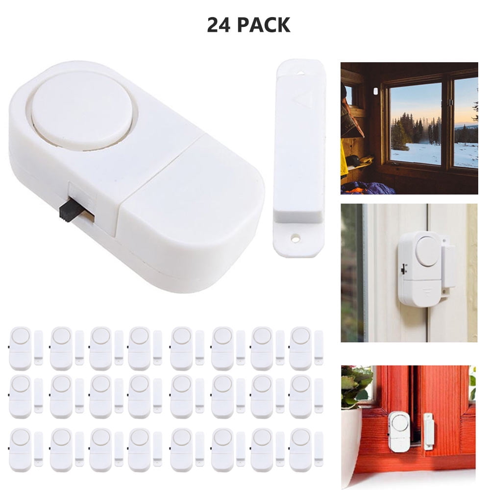 24 Pack Home Safety Wireless Alarm System Burglar Security Door Window ...