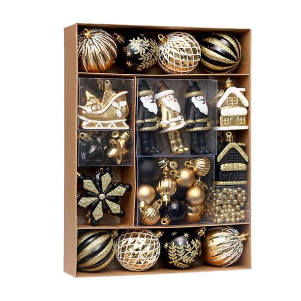 Christmas Tree Spherical Decoration Set, Christmas Tinsel Themed ...