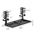 Clamp Mount Under Desk Cable Organizers With Storage Tray For Laptop ...