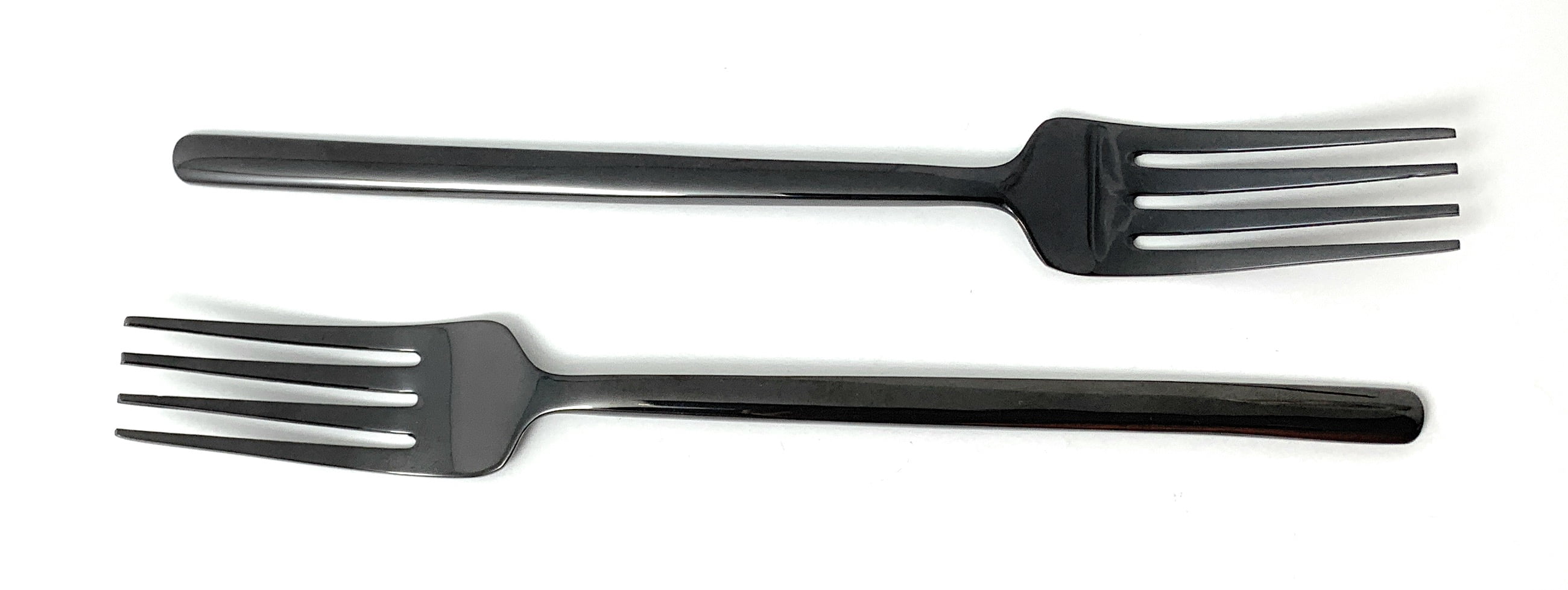 Stainless Steel Black Dinner Fork Flatware set of 4 - Walmart.com