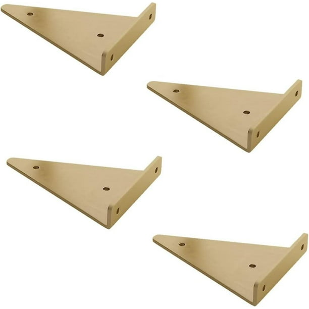 4 Pack Floating Shelf Brackets - Shelf Brackets, Triangle Wall Bracket ...