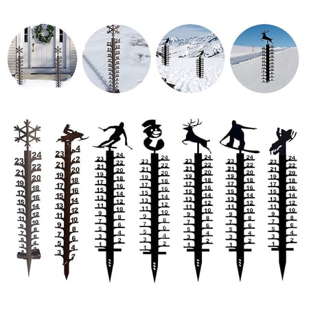24 Inch Snow Gauge, Snowfall Measuring Gauge, Metal Snow Measuring ...