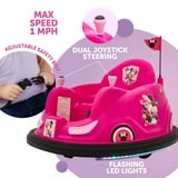 Disney's Minnie Mouse 6V Bumper Car, Toddler Ride On Mini Race Kids Toy ...