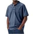 Bxsruta Men's Casual Short Sleeve Polo Shirt Soft Stretch Polyester ...