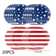 Xhegex Patriotic Disposable Paper Plates for BBQs and Parties - Heavy ...